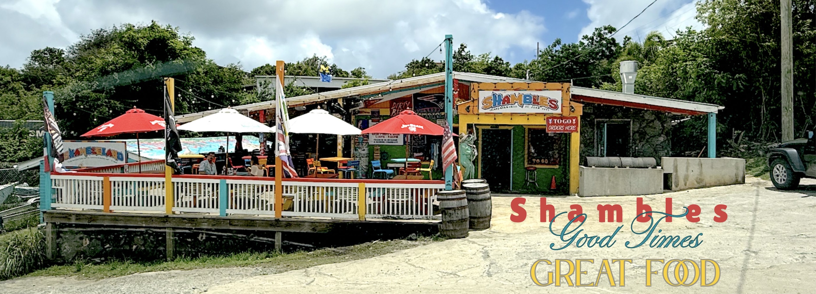 Discover Shambles VI Island Bar & Grill in St. John